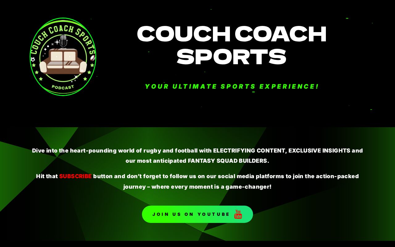 Couch Coach Sports | Your Ultimate Sports Media Channel
